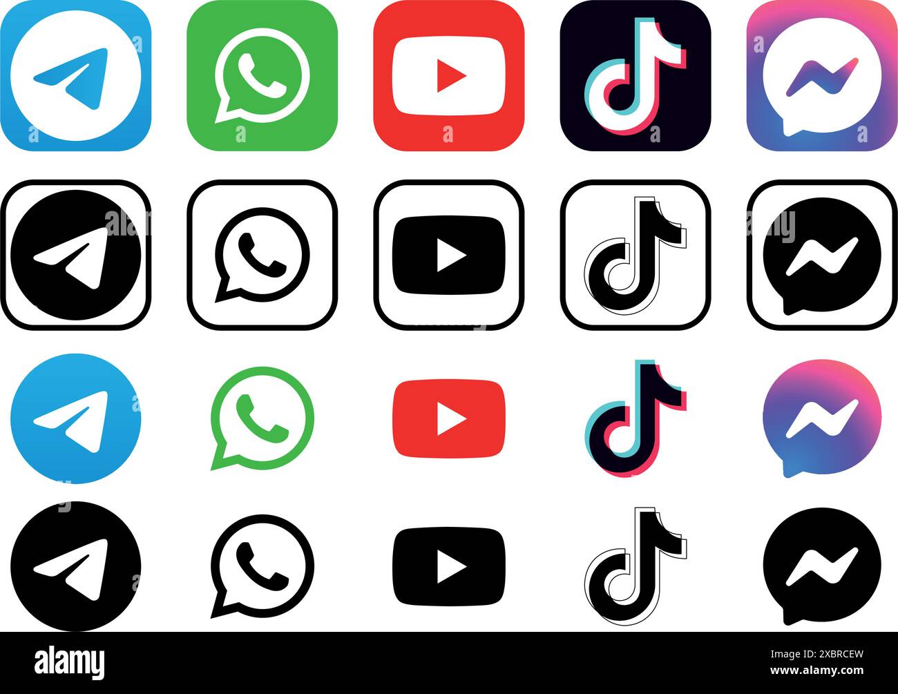 Tiktok logo on white Stock Vector Images - Alamy