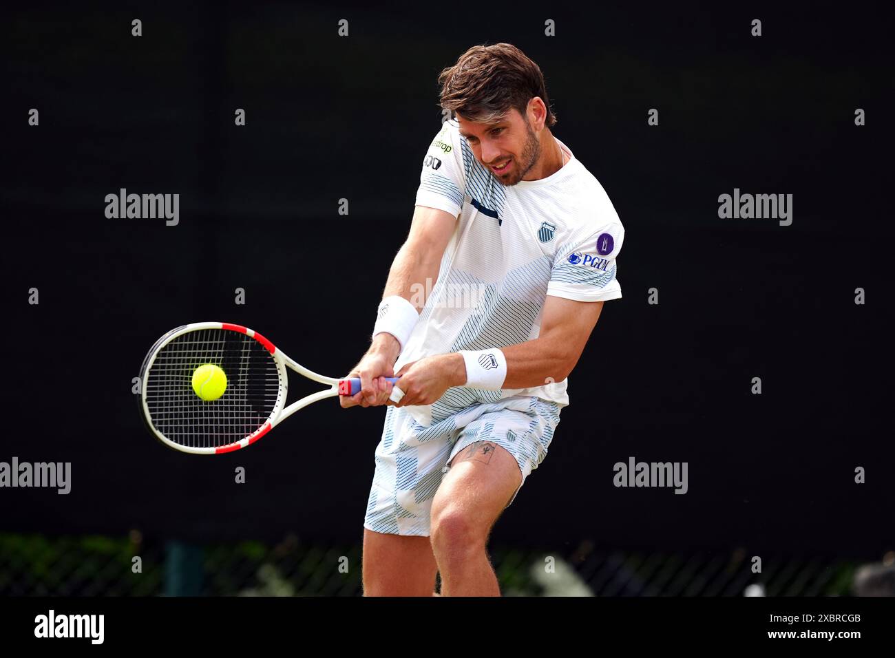 Cameron Norrie in action against Jack Pinnington Jones (not pictured ...