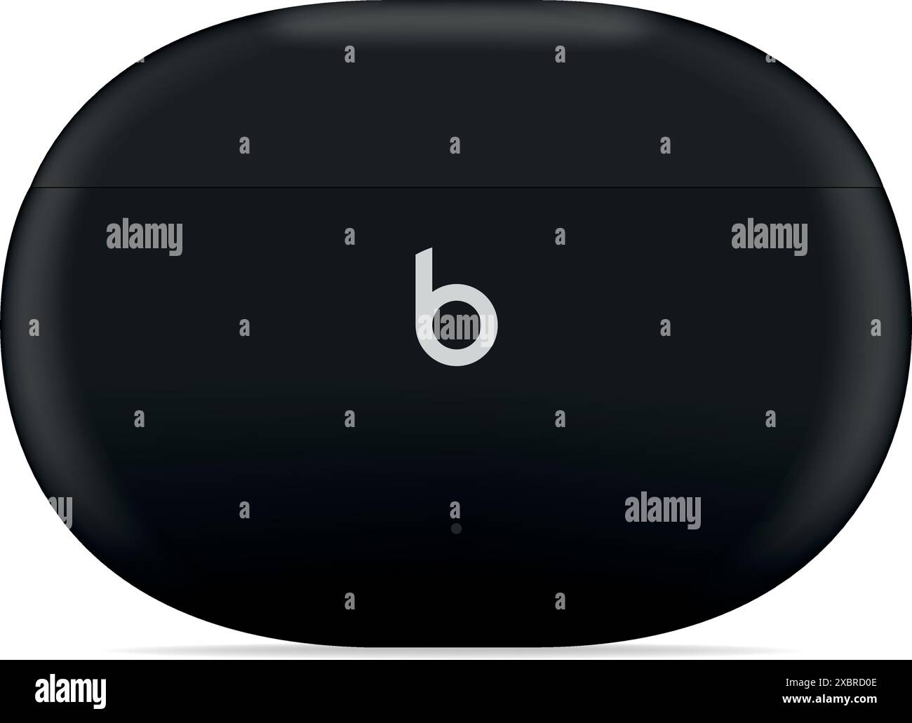 Apple Beats Studio Buds Charger Box in Black color, isolated on a ...
