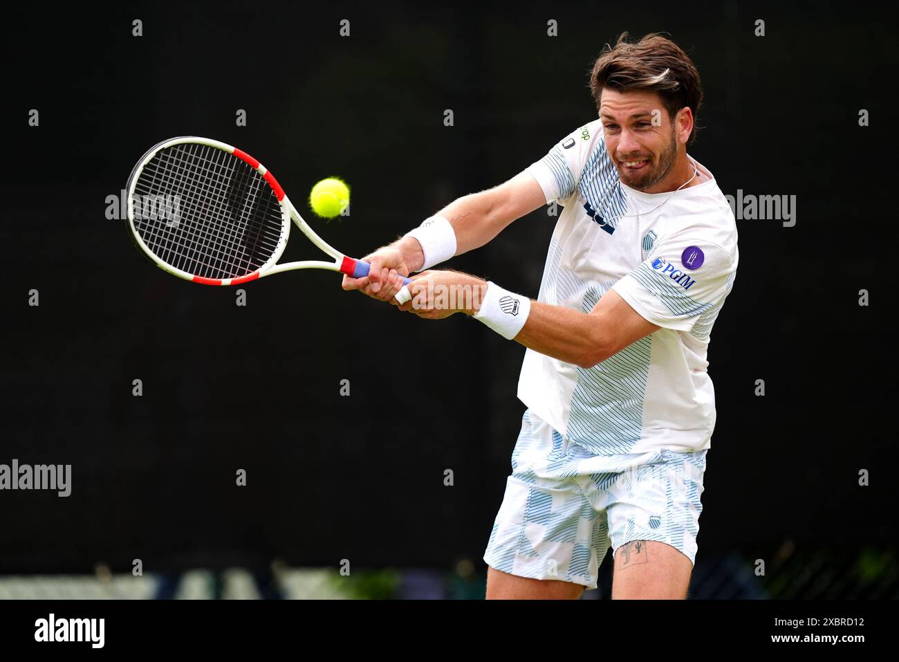 Cameron Norrie in action against Jack Pinnington Jones (not pictured ...