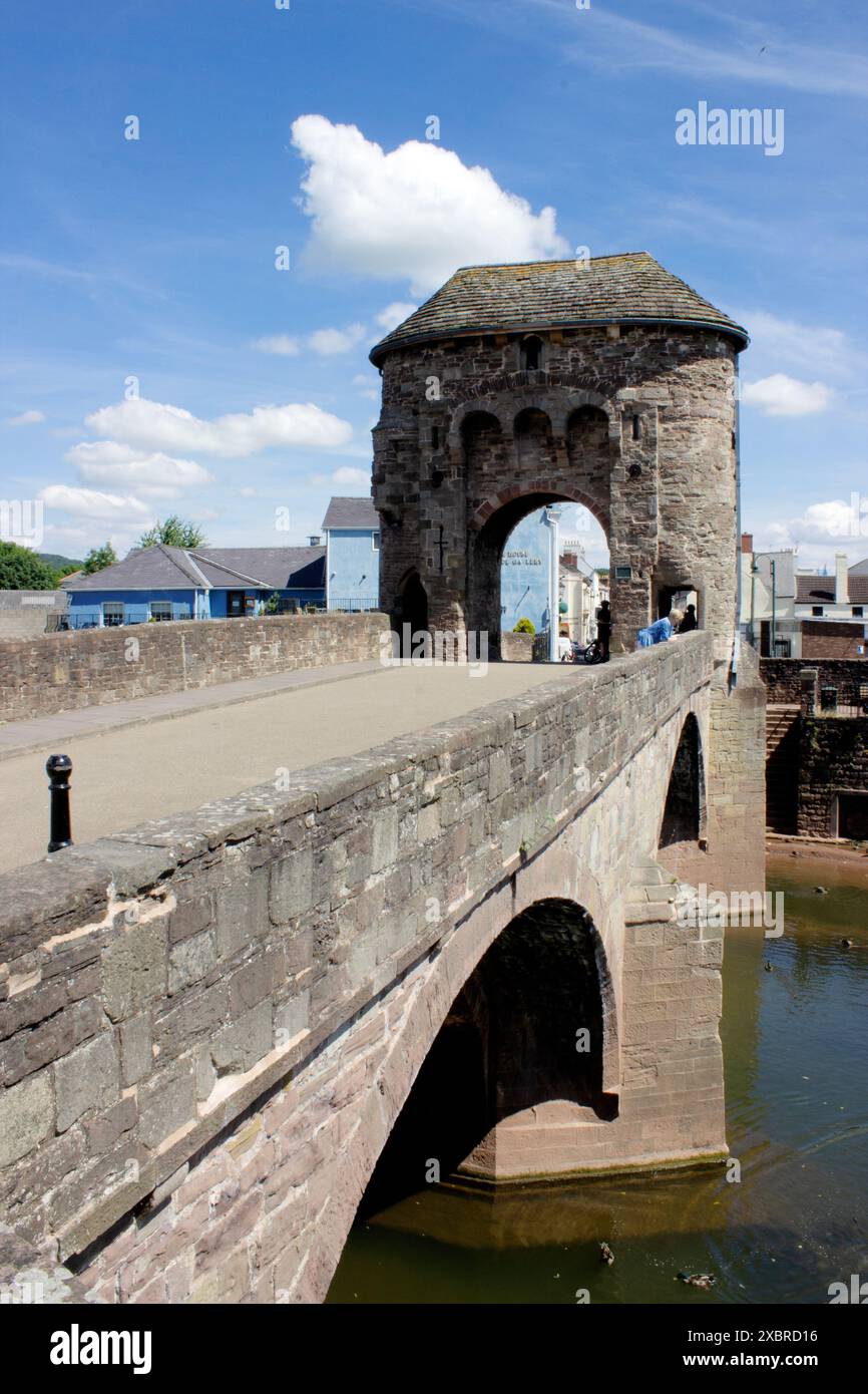 Monnow Bridge and Gateway in Monmouth is the only remaining fortified ...