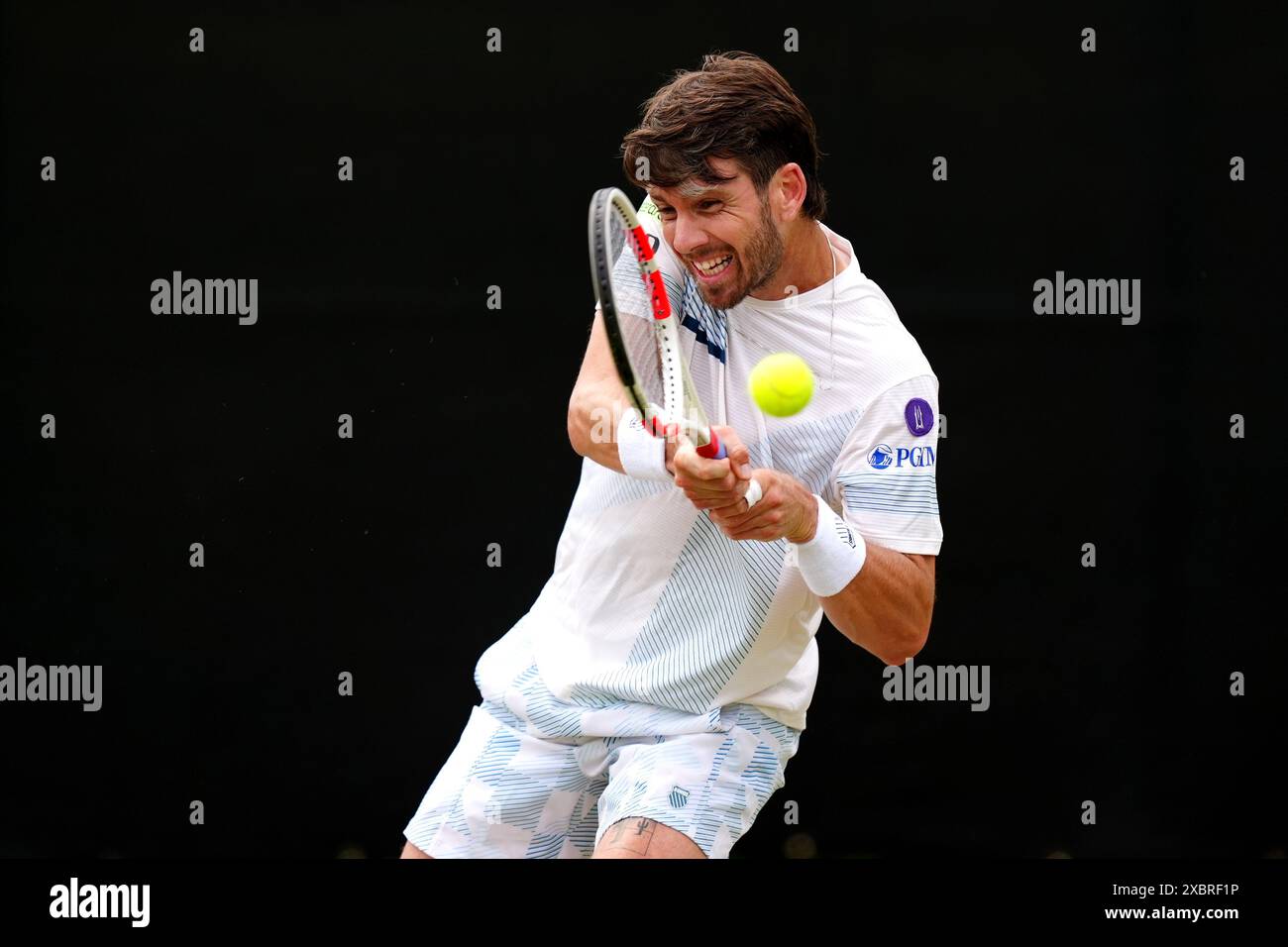 Cameron Norrie in action against Jack Pinnington Jones (not pictured ...