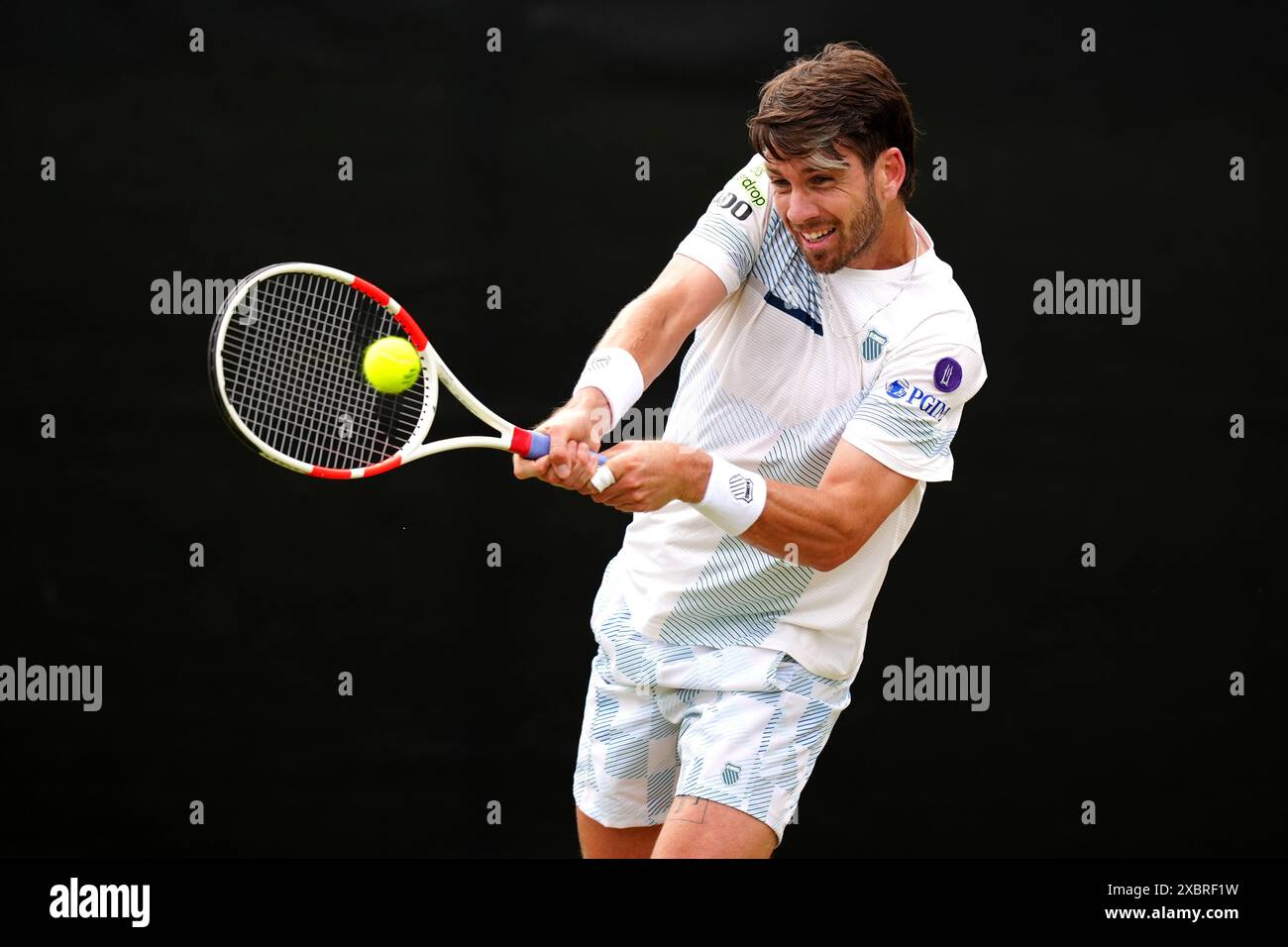 Cameron Norrie in action against Jack Pinnington Jones (not pictured ...