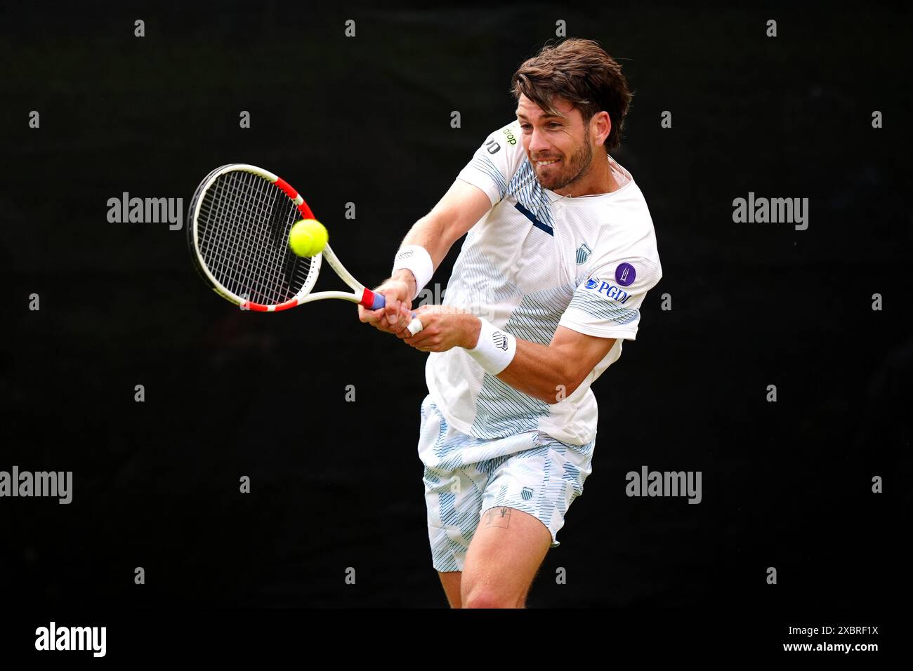 Cameron Norrie in action against Jack Pinnington Jones (not pictured ...