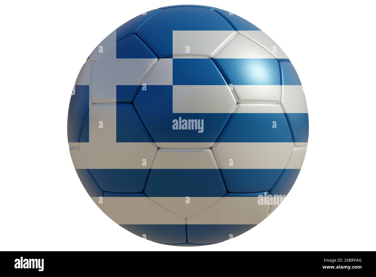 3d soccer ball with greece team flag hi-res stock photography and ...