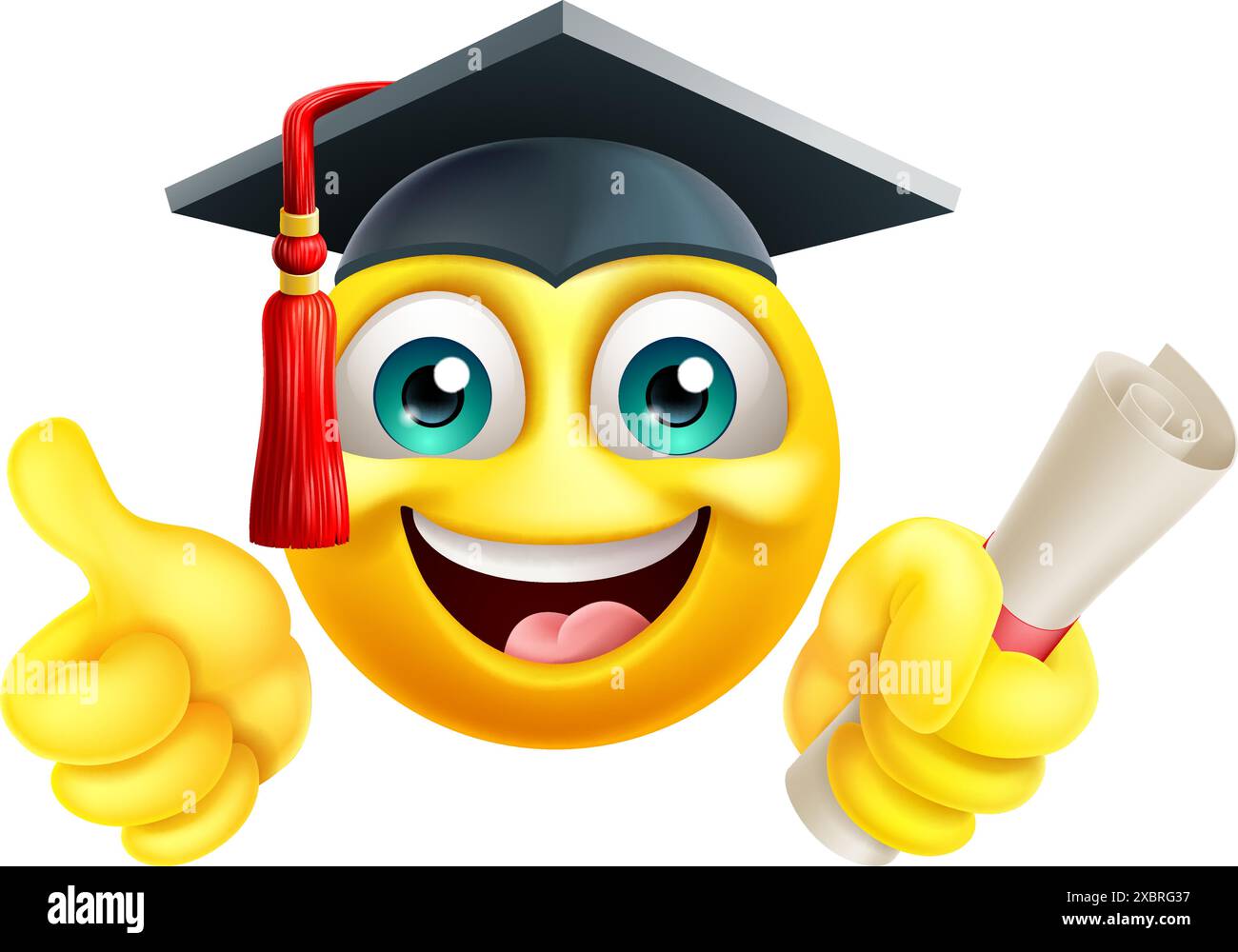 Education School College Graduate Emoji Emoticon Stock Vector Image ...