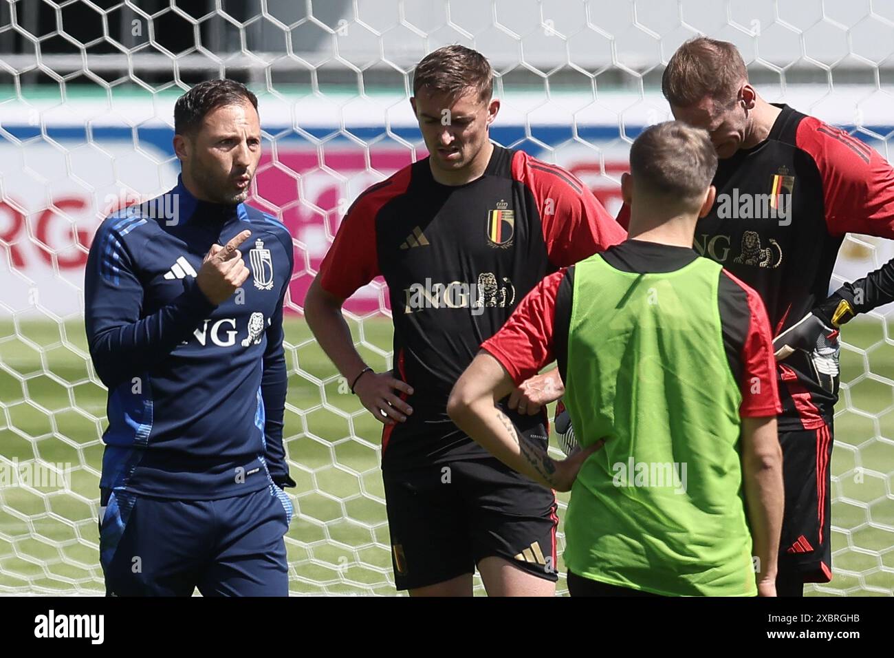 Freiberg, Germany. 13th June, 2024. Belgium's head coach Domenico ...