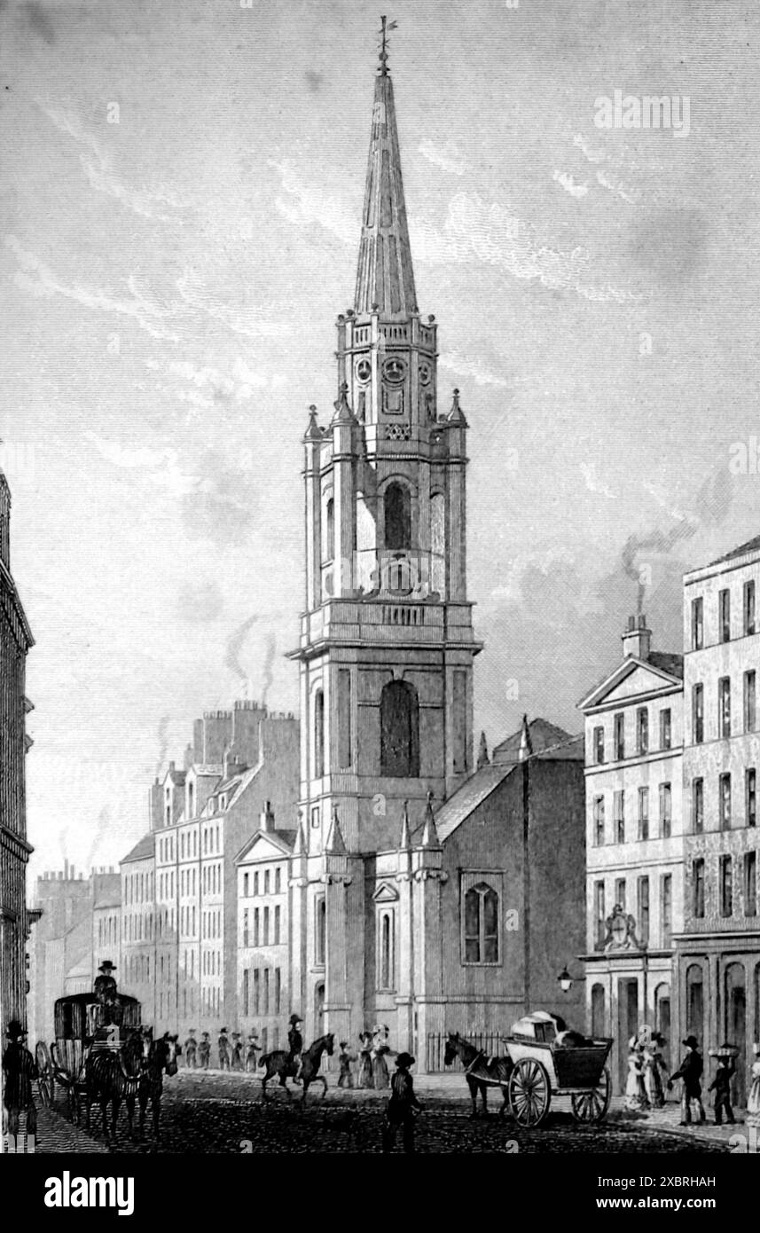 The New Tron Steeple, High Street, Edinburgh, unknown engraver. This is ...