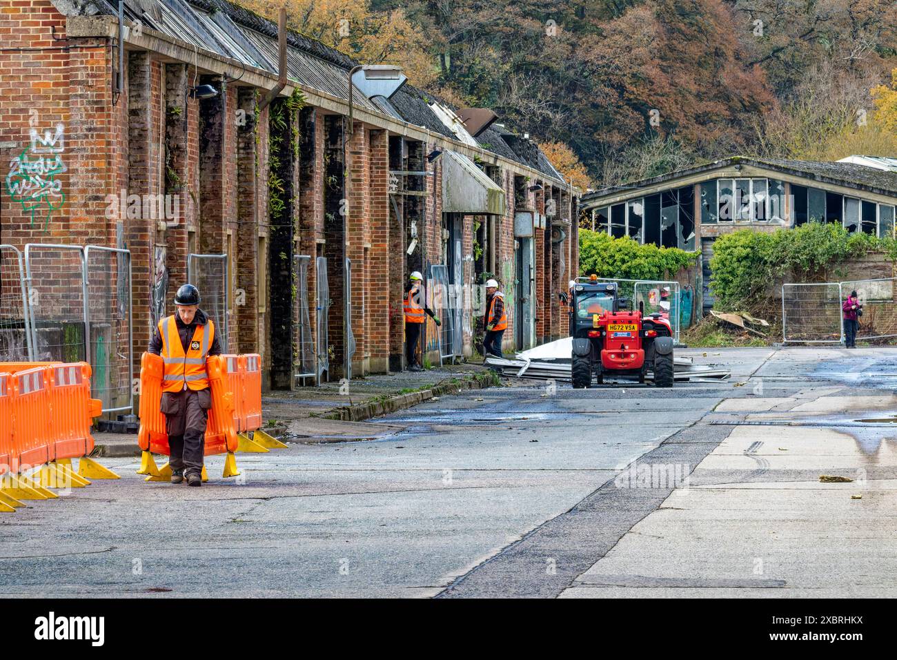 Exterior View of the Road Through the Derelict Torridge Vale Milk ...