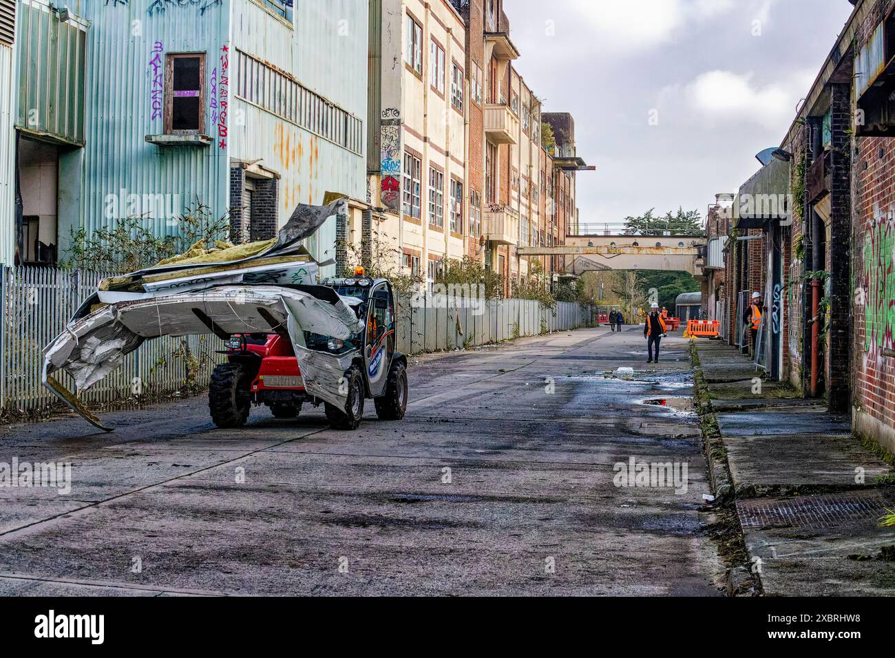 Exterior #2; Road Through Derelict Torridge Vale Milk Factory, Main ...
