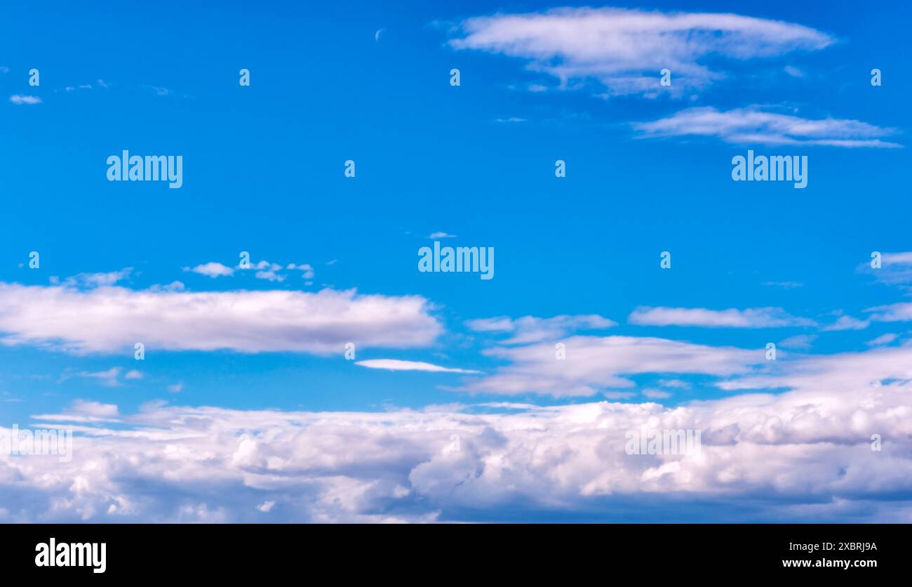 Landscape of the Blue Heaven with Kuchevy Clouds Stock Photo - Alamy
