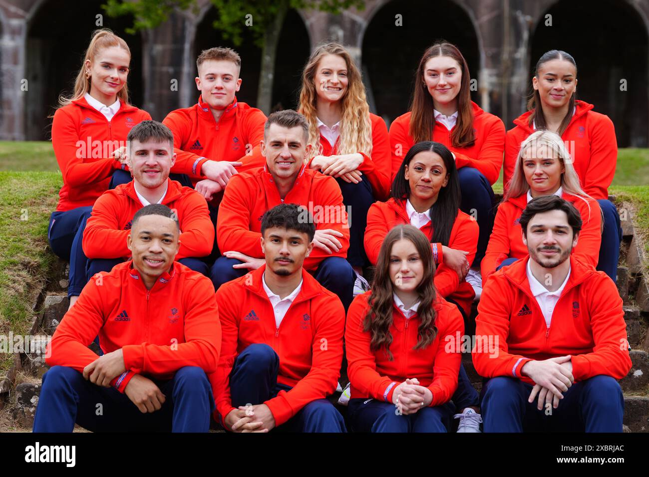 Team GB's Max Whitlock is joined by fellow gymnasts Joe Fraser, Jake ...