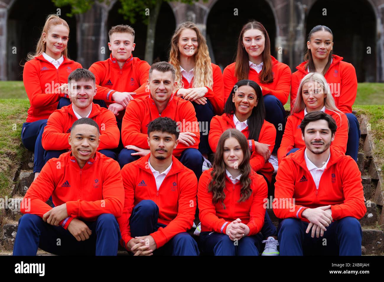 Team GB's Max Whitlock is joined by fellow gymnasts Joe Fraser, Jake ...