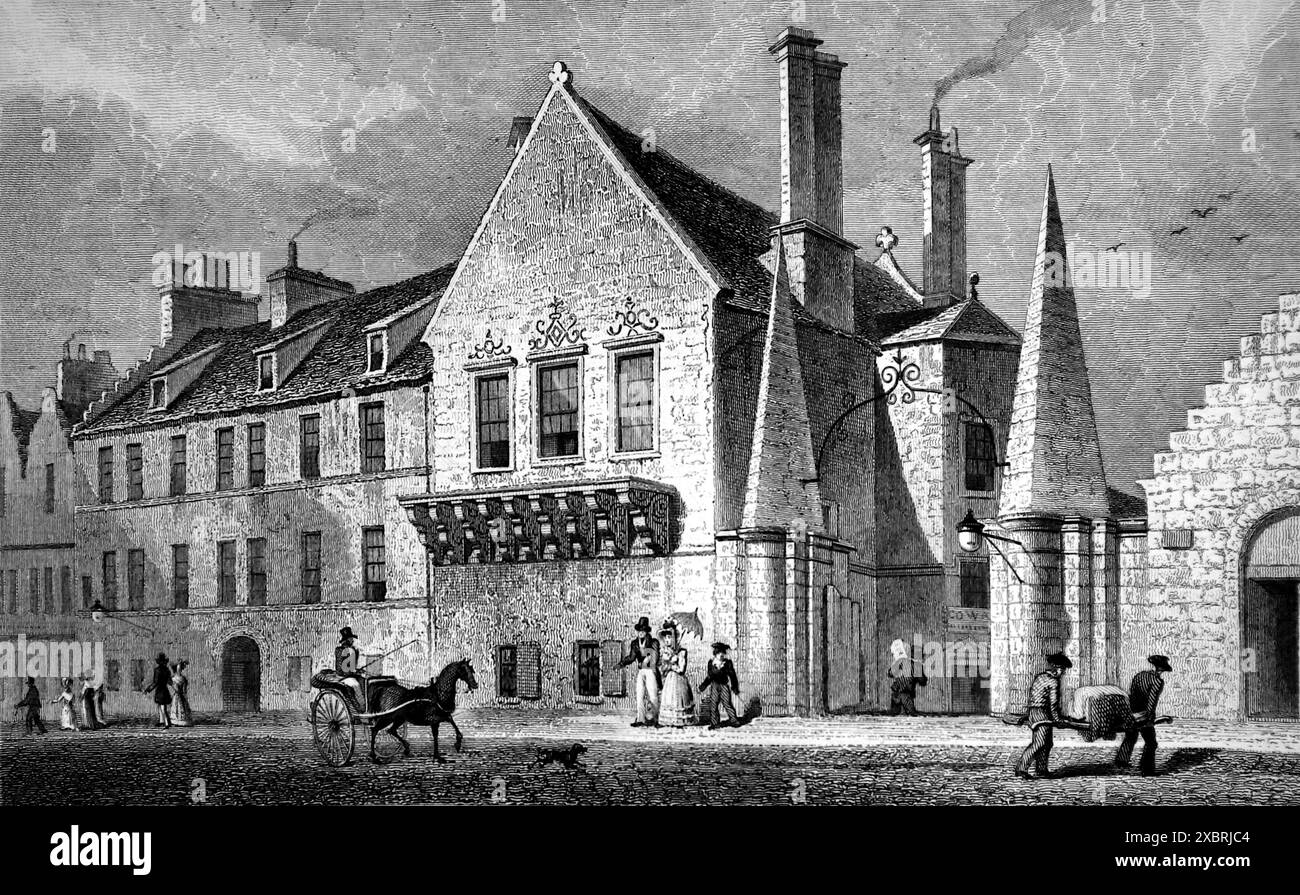 Regent Murray’s House, In the Canongate, Edinburgh, engraved by J. B ...