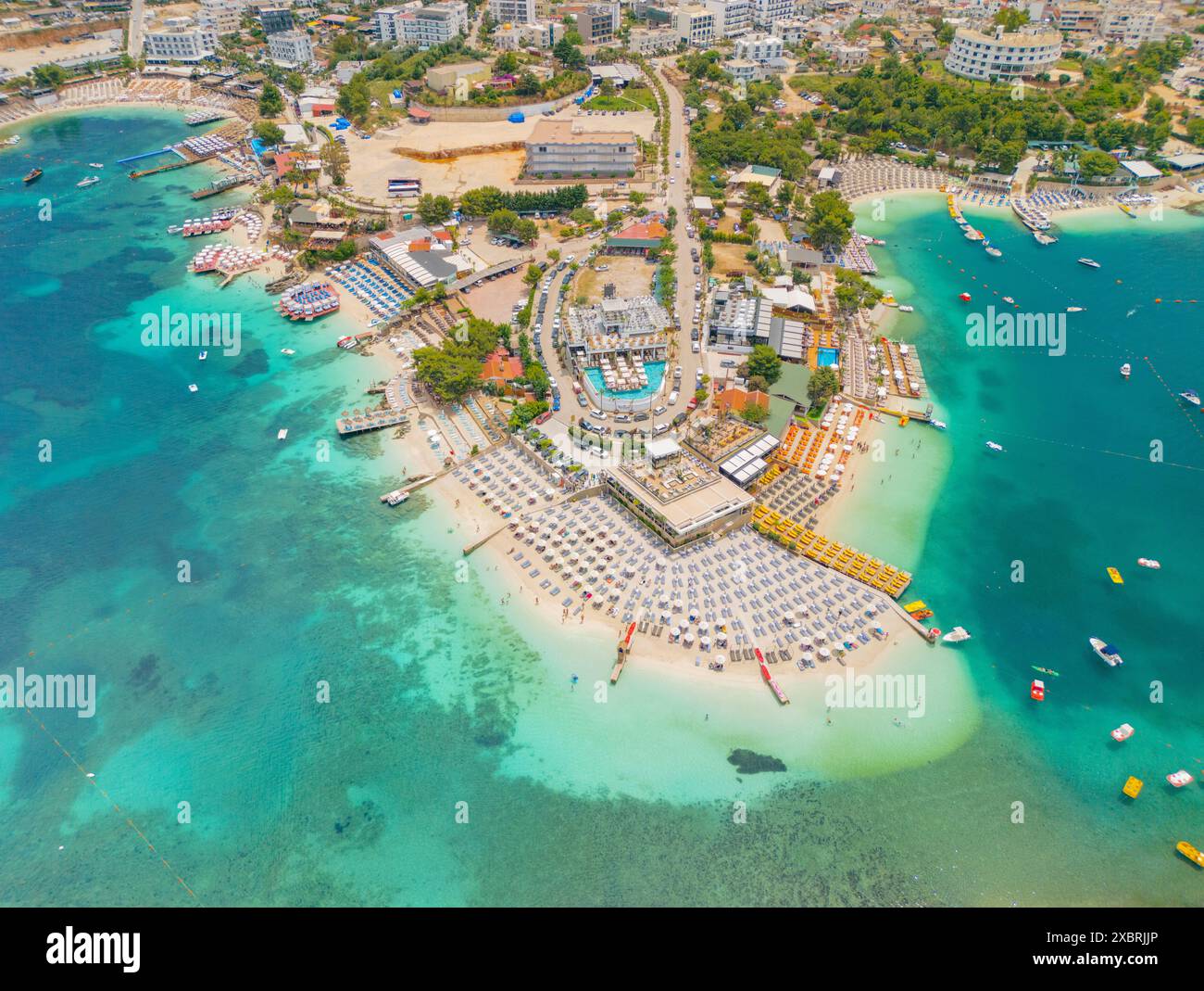 Elevated view ksamil islands hi-res stock photography and images - Alamy