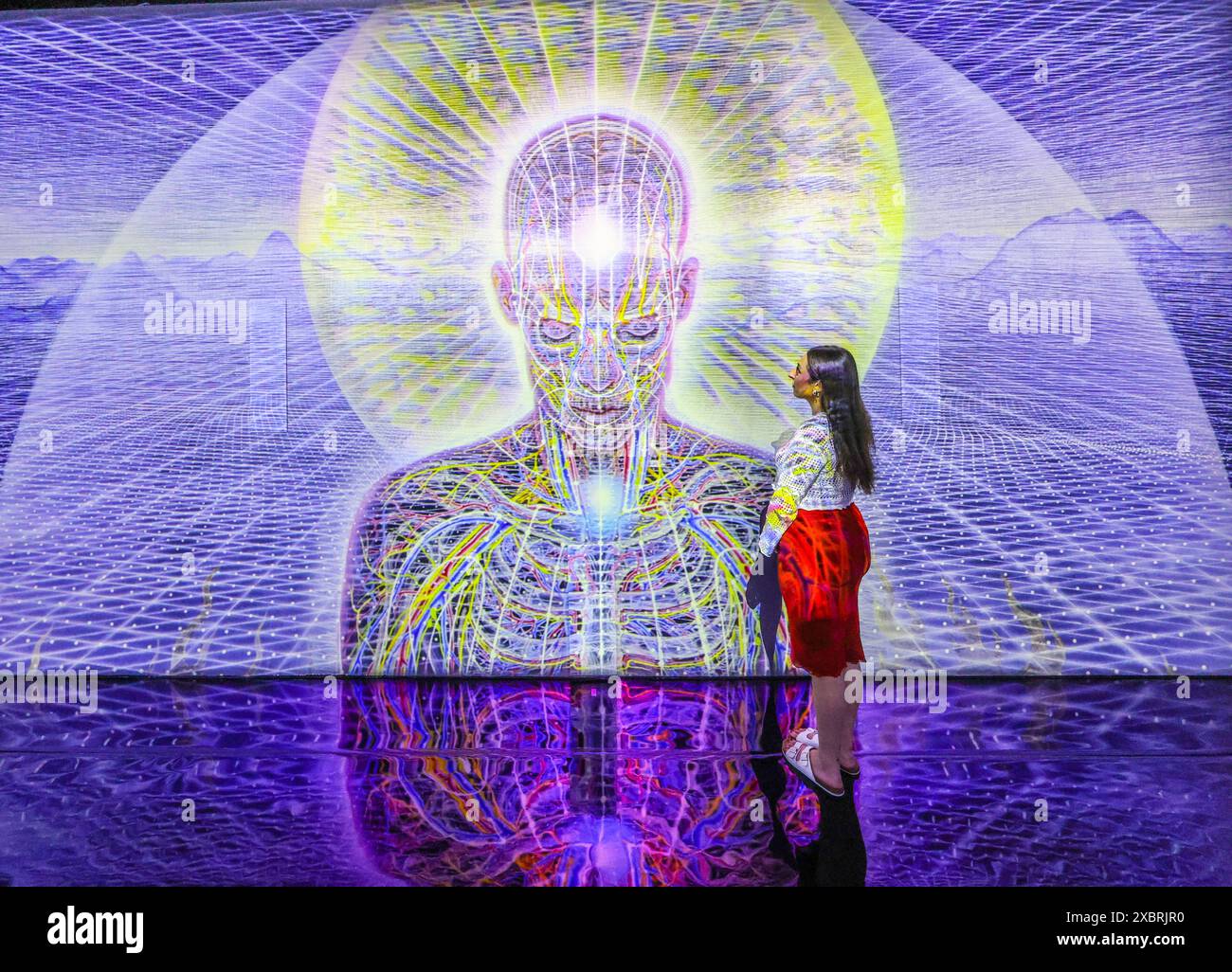 Crossrail Place, Canary Wharf, London, UK. 13th June, 2024. The ...