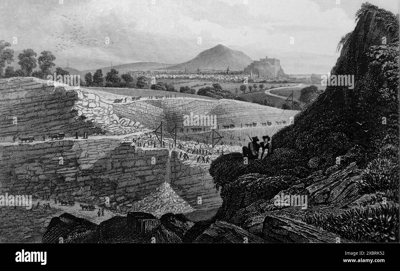 The Stone Quarries, Craigleith, near Edinburgh (from which the New Town ...