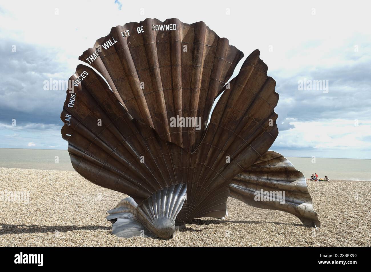 Scallop shell on the beach Suffolk England Stock Photo - Alamy