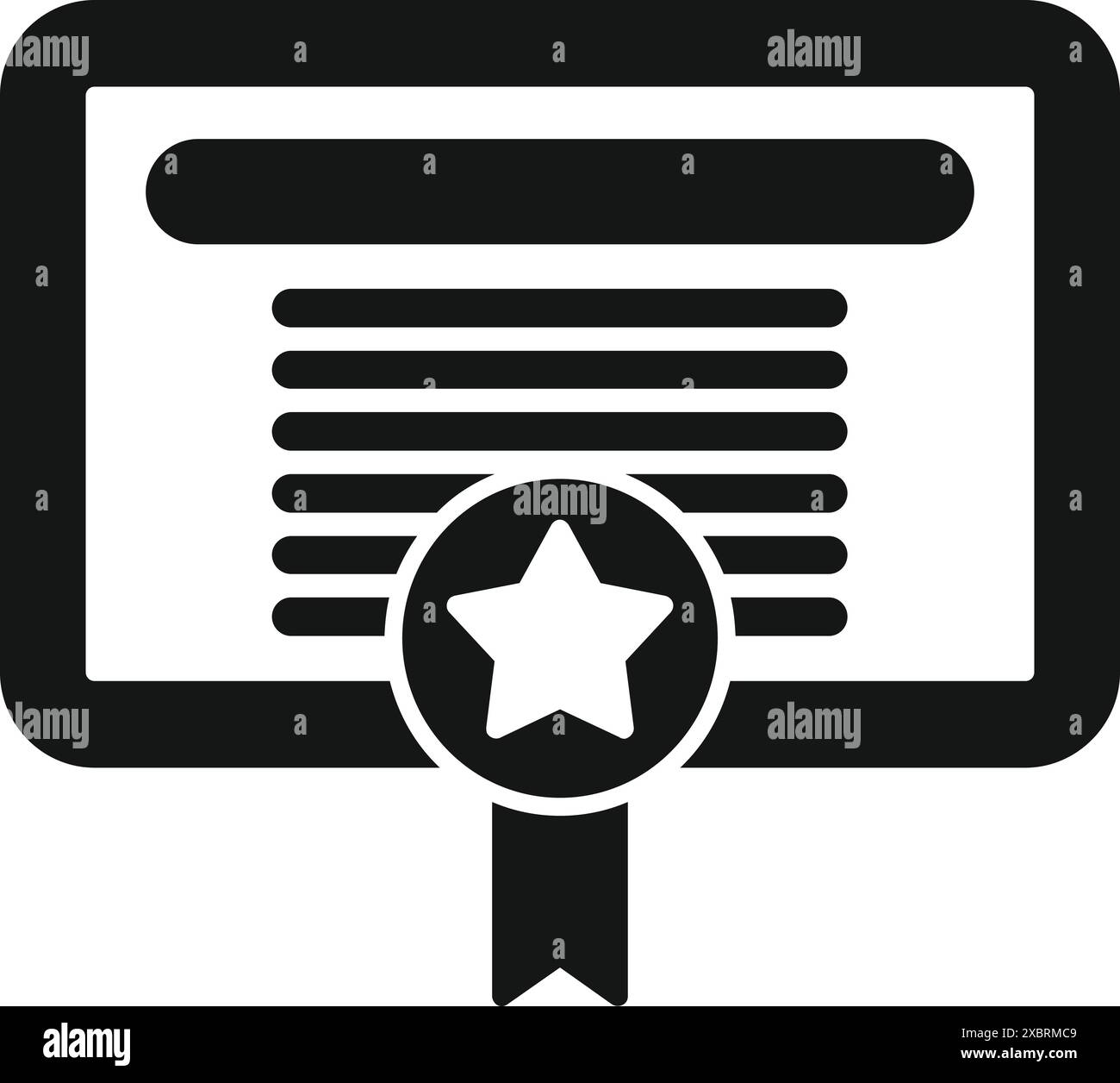 Diploma is being awarded with a star for achieving the best grades ...