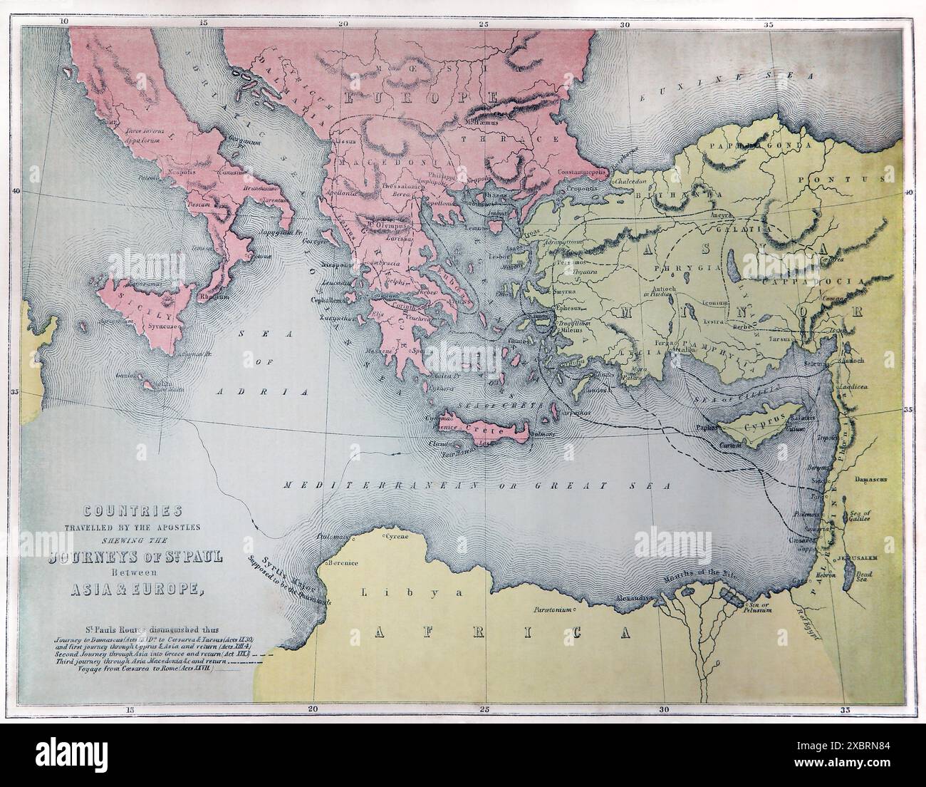 Map of europe with countries hi-res stock photography and images - Alamy