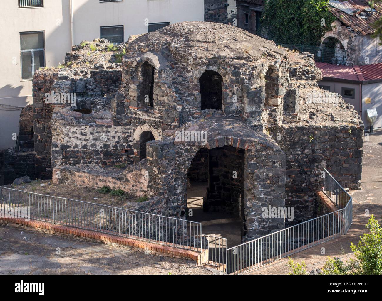 Exterior of the Terme della Rotonda, 1st century Roman public baths in ...
