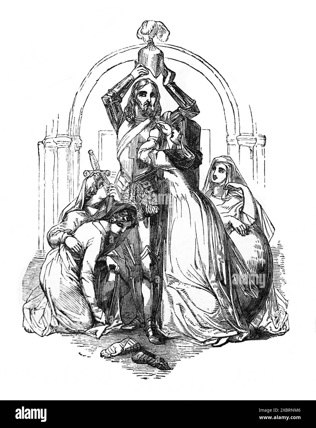 Wood Engraving Of The Armour Of God The Belt Of Truth Breastplate Of Righteousness Shoes Of