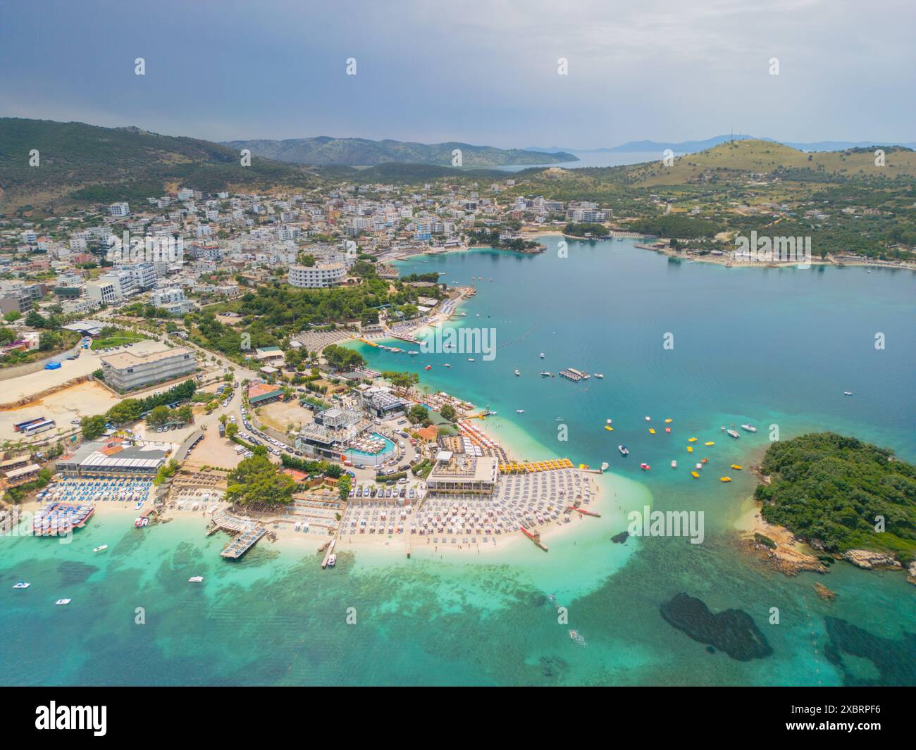 Aerial view ksamil islands hi-res stock photography and images - Alamy