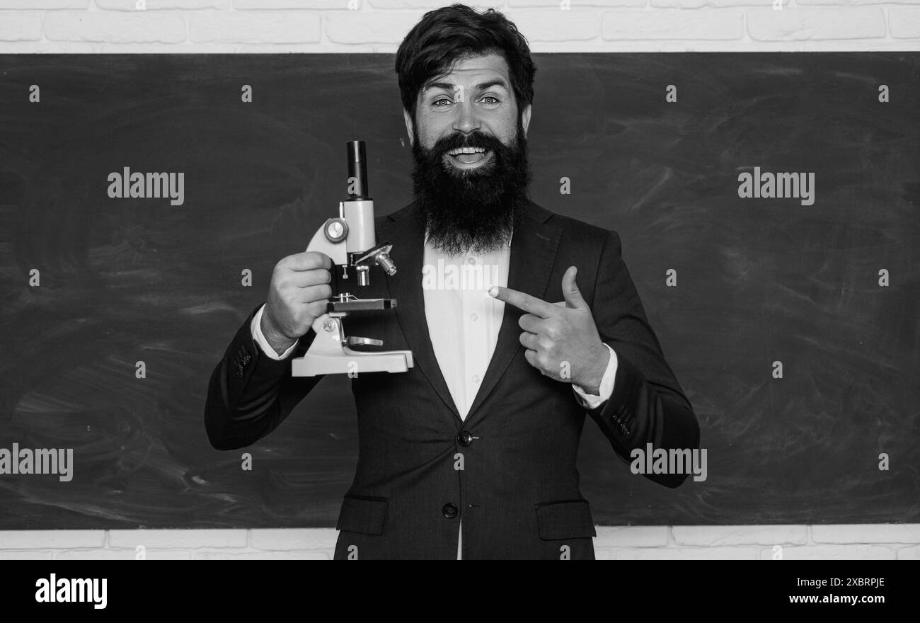 Learning concept. Serious professor. Education and knowledge concept ...