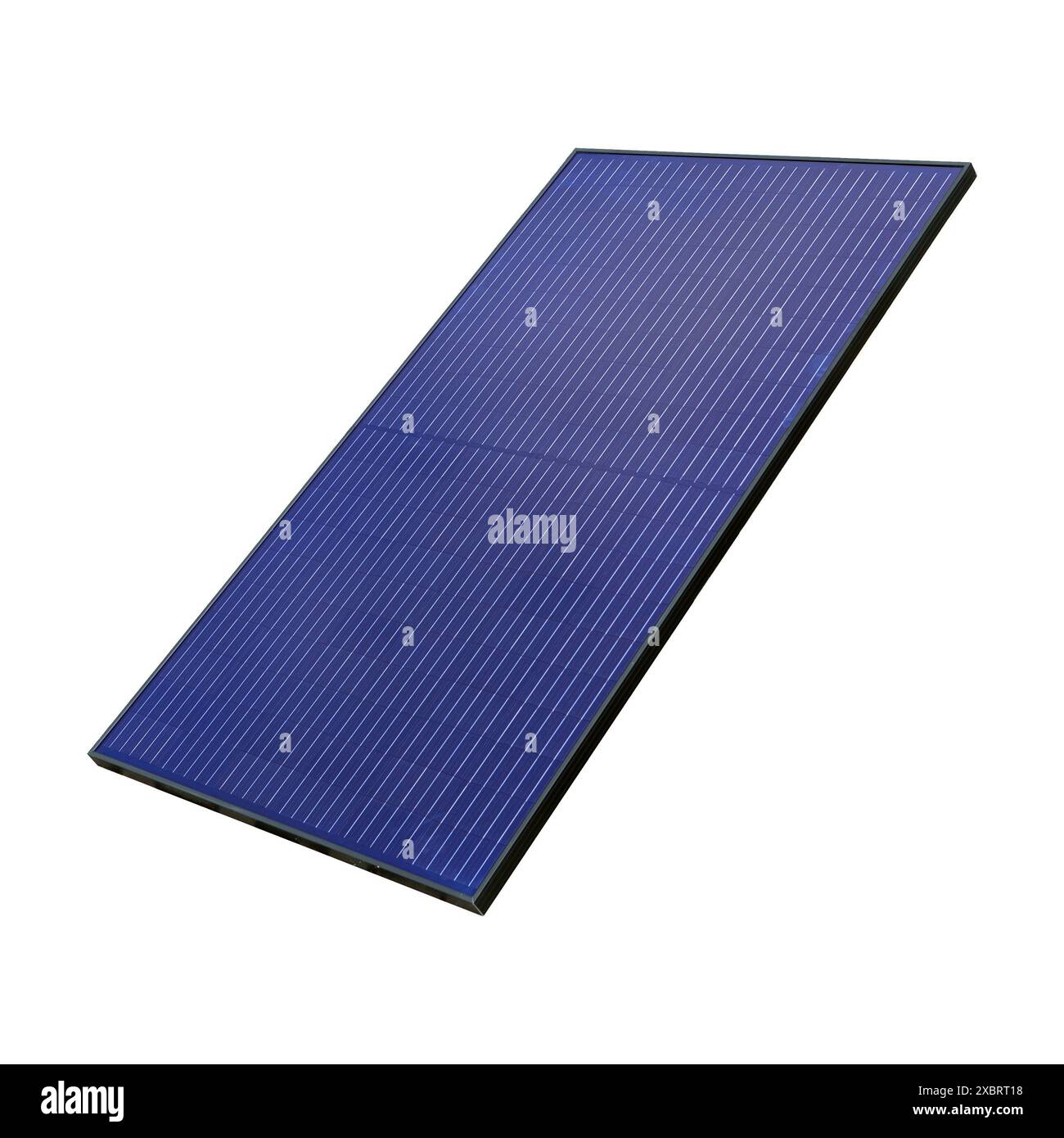 Blue Solar Panel Isolated on White Stock Photo - Alamy