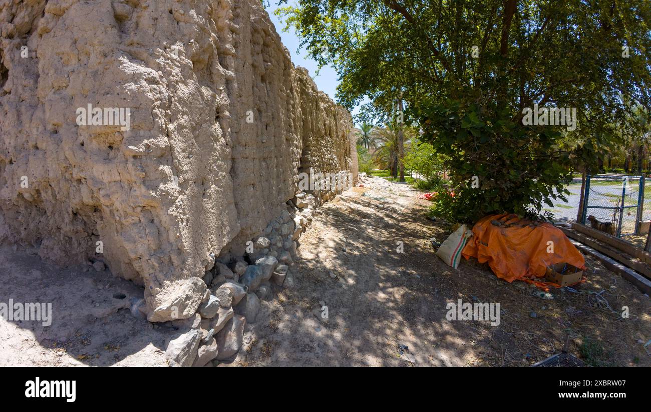 Photography of old eroded castle wall in Nizwah, Oman during spring ...