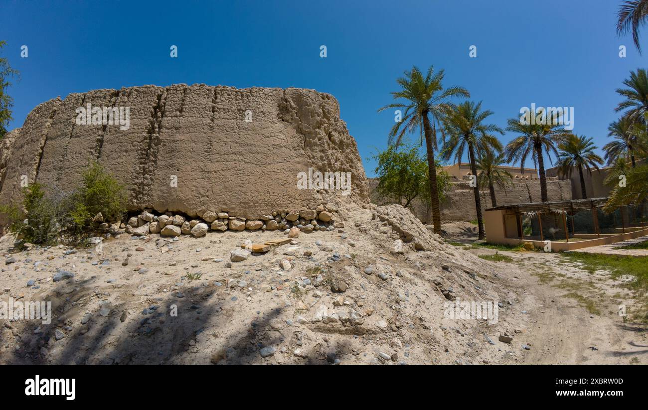 Photography of old eroded castle wall in Nizwah, Oman during spring ...