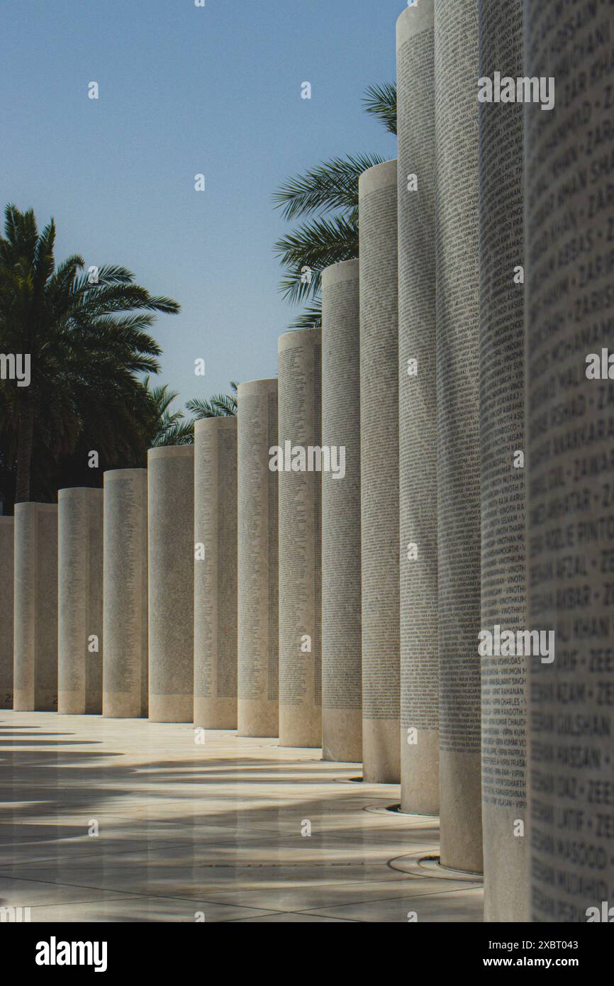 Dubai Expo Columns Stock Photo - Alamy