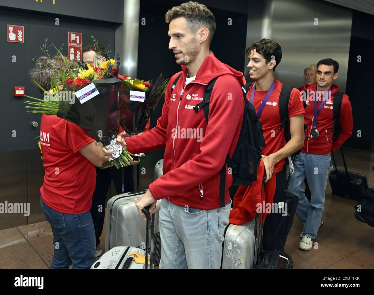 Zaventem, Belgium. 13th June, 2024. Belgian Dylan Borlee pictured at ...