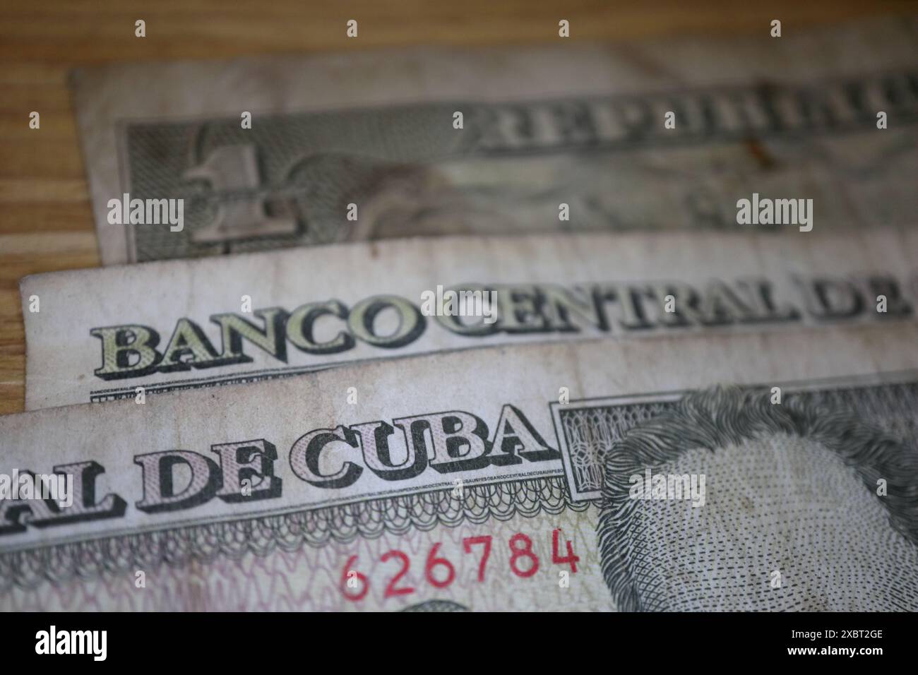 Cuban pesos bills macro photo Stock Photo - Alamy