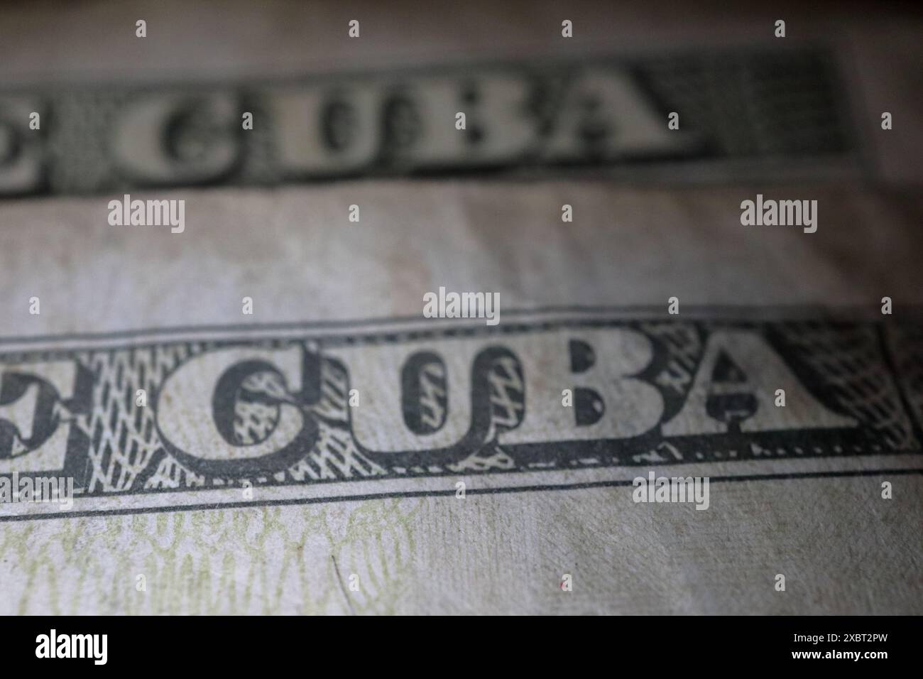 Cuban pesos bills macro photo Stock Photo - Alamy
