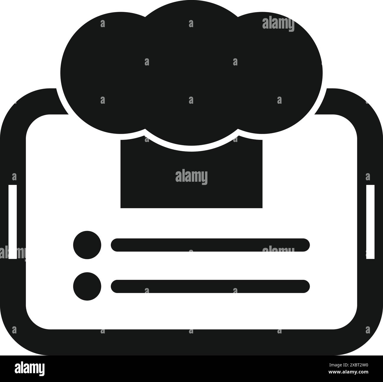 This black and white icon represents online cooking courses and ...