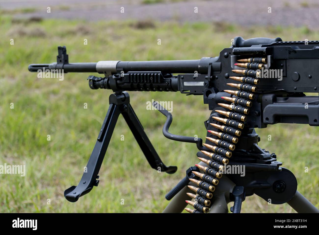 Mag 58 machine gun, french army Stock Photo - Alamy