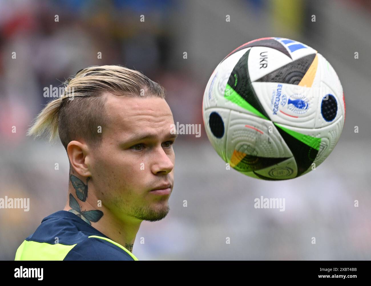 Wiesbaden, Germany. 13th June, 2024. National player Mychajlo Mudryk is ...