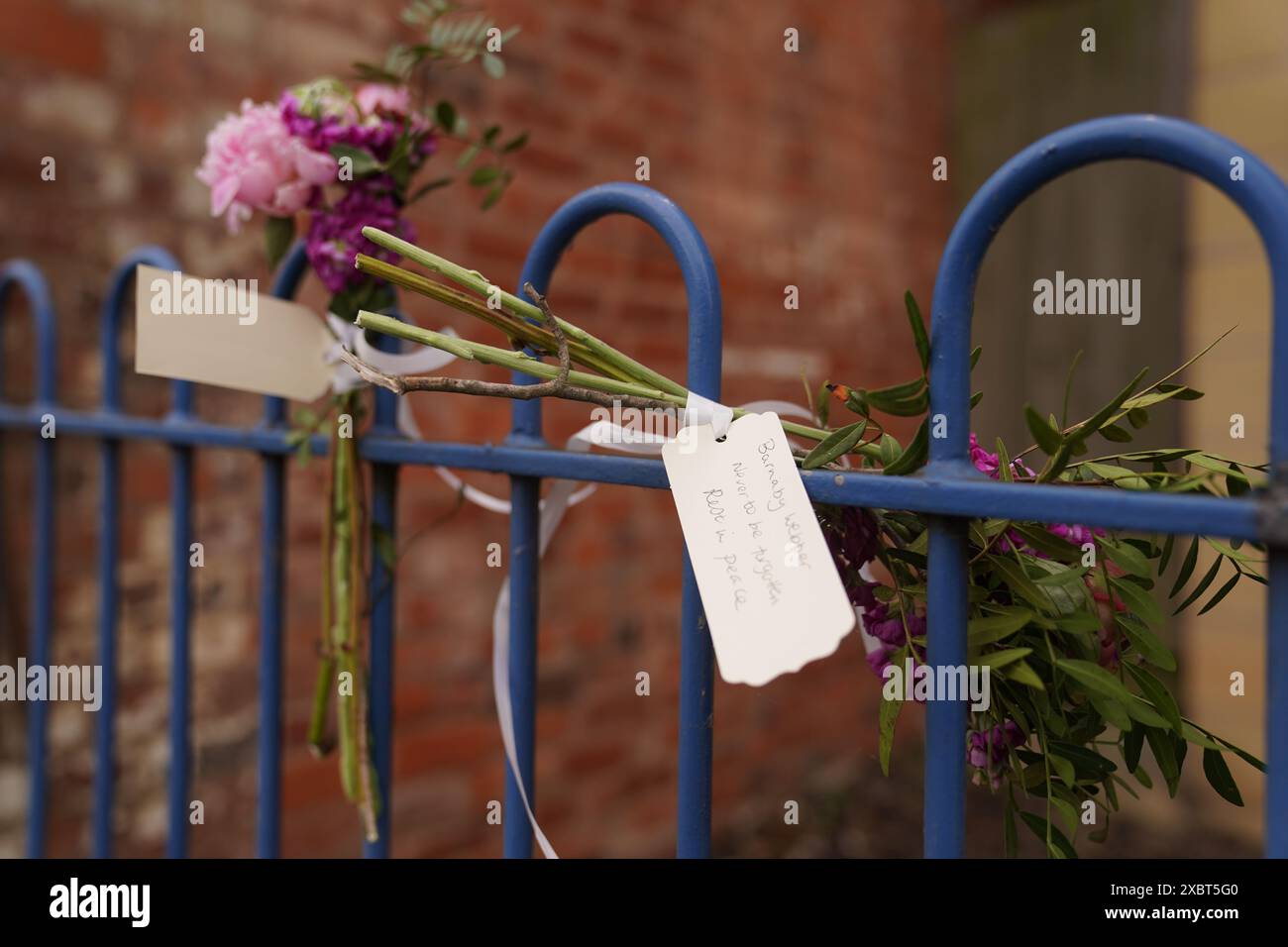 Flowers Ilkeston Road in Nottingham on the first anniversary of three ...