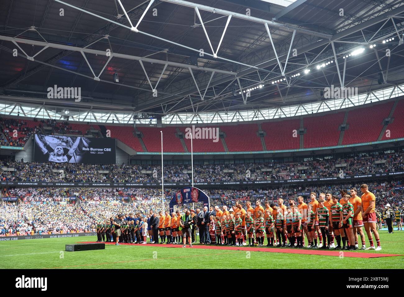 London, England - 8th June 2024 - Teams observe minutes silence in ...