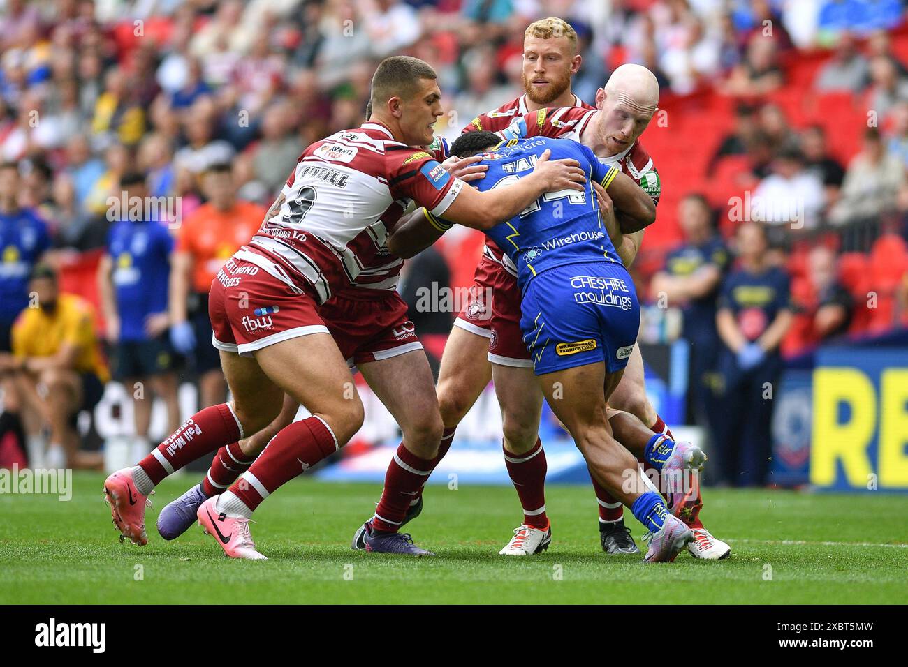 London, England - 8th June 2024 - Rodrick tai of Warrington Wolves ...