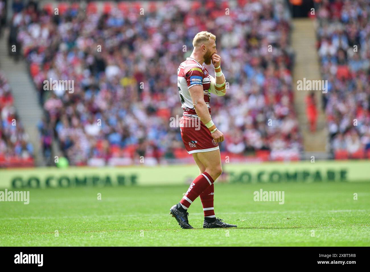 London, England - 8th June 2024 - Luke Thompson of Wigan Warriors ...