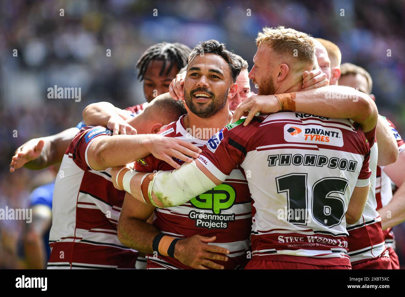London, England - 8th June 2024 - Luke Thompson of Wigan Warriors ...