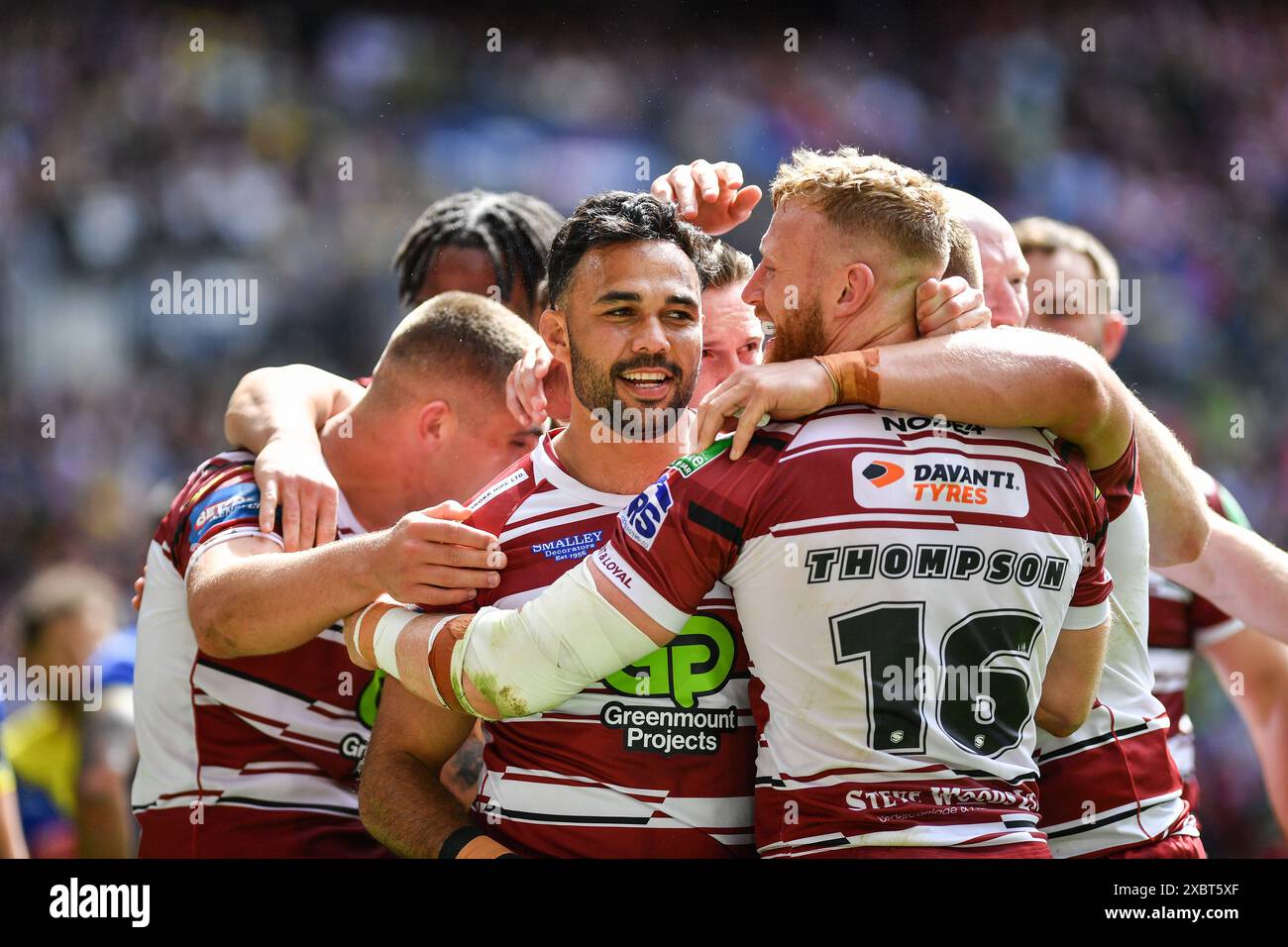 London, England - 8th June 2024 - Luke Thompson of Wigan Warriors ...