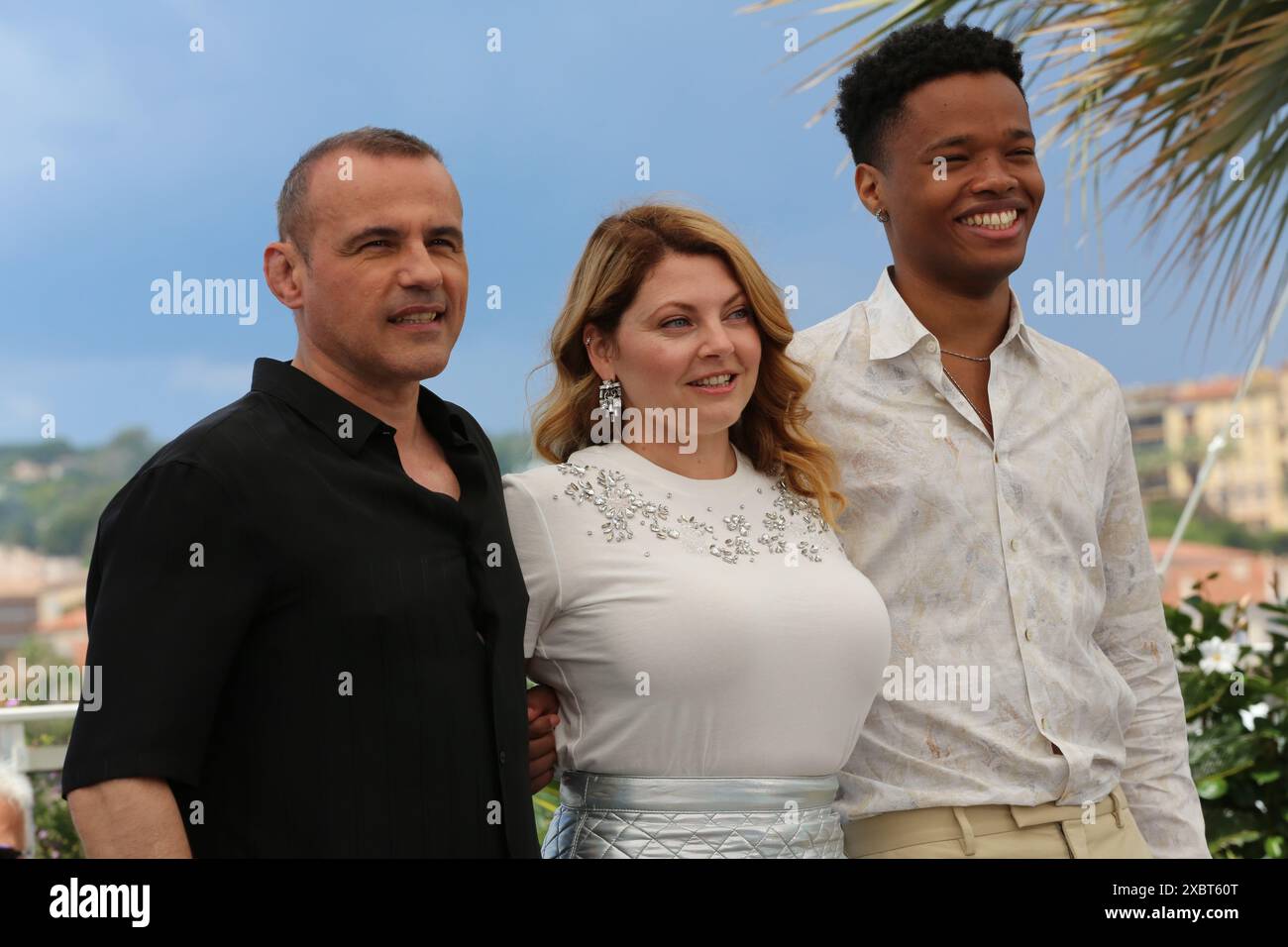 Cannes, France. 23rd May, 2024. Stéphane Rideau, Sophie Guillemin and ...