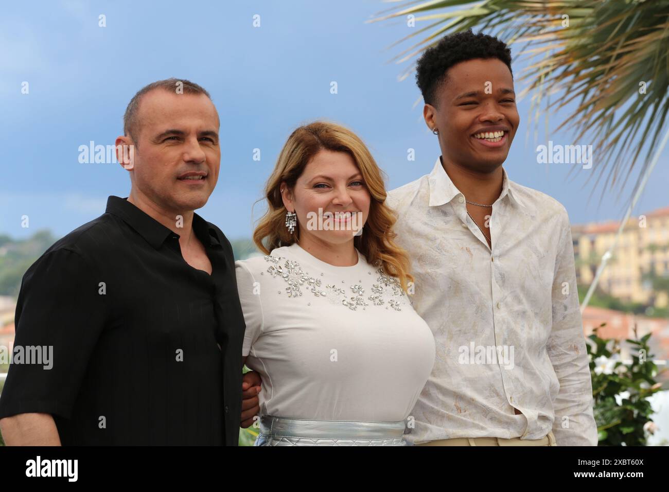 Cannes, France. 23rd May, 2024. Stéphane Rideau, Sophie Guillemin and ...