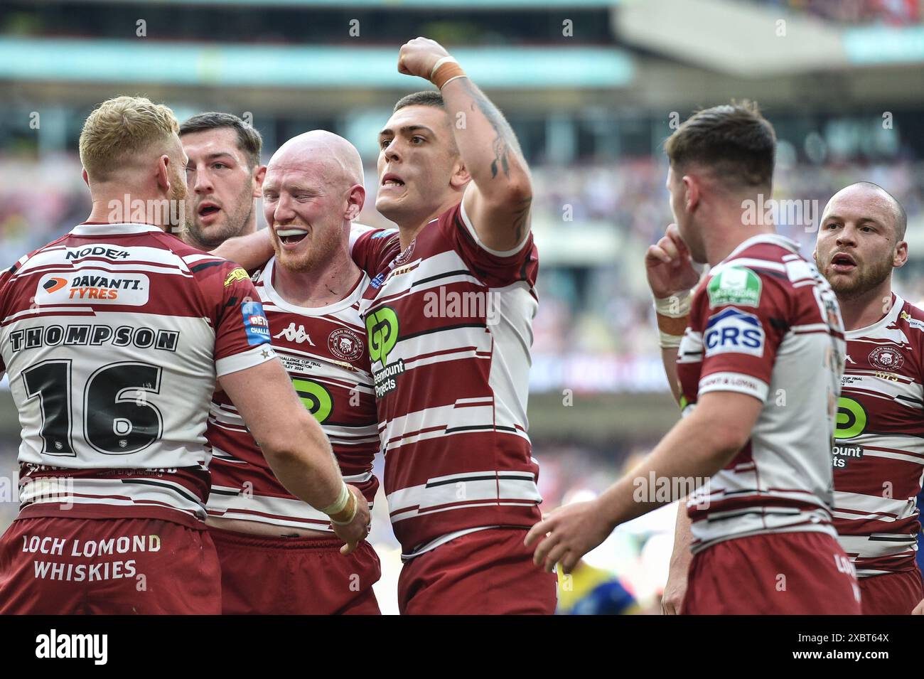 London, England - 8th June 2024 - Luke Thompson of Wigan Warriors ...