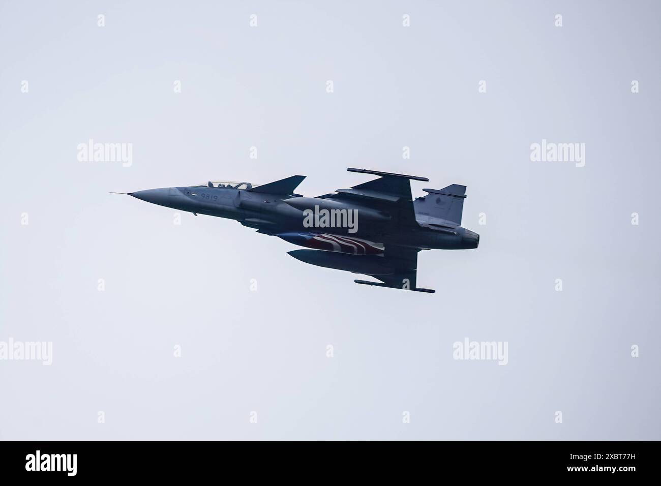 Jagel GER, Uebung Tiger Meet 2024 der NATO, 13.06.2024 Saab JAS-39C ...