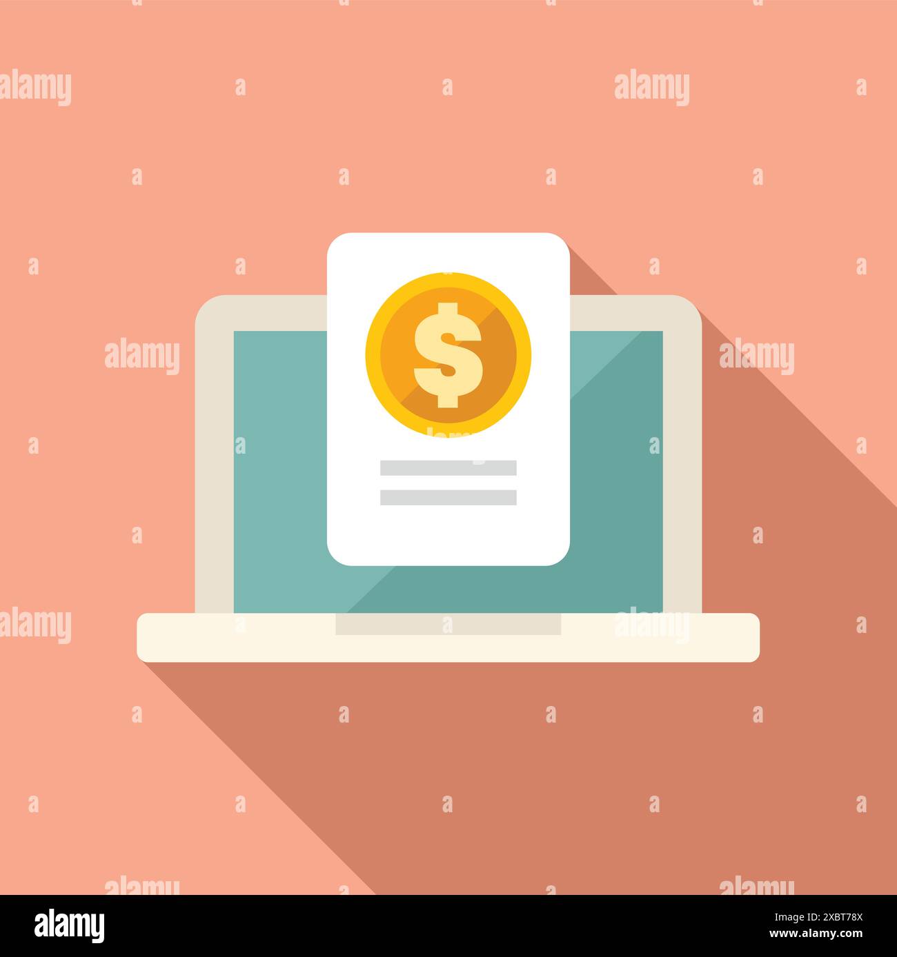 Online payment invoice for digital purchase is being displayed on a ...