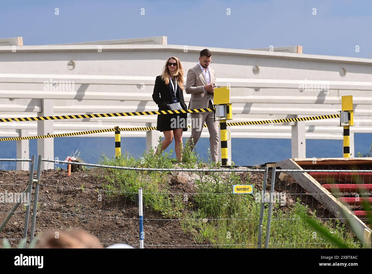 Ostrov, Czech Republic. 13th June, 2024. Construction of a new hall for ...